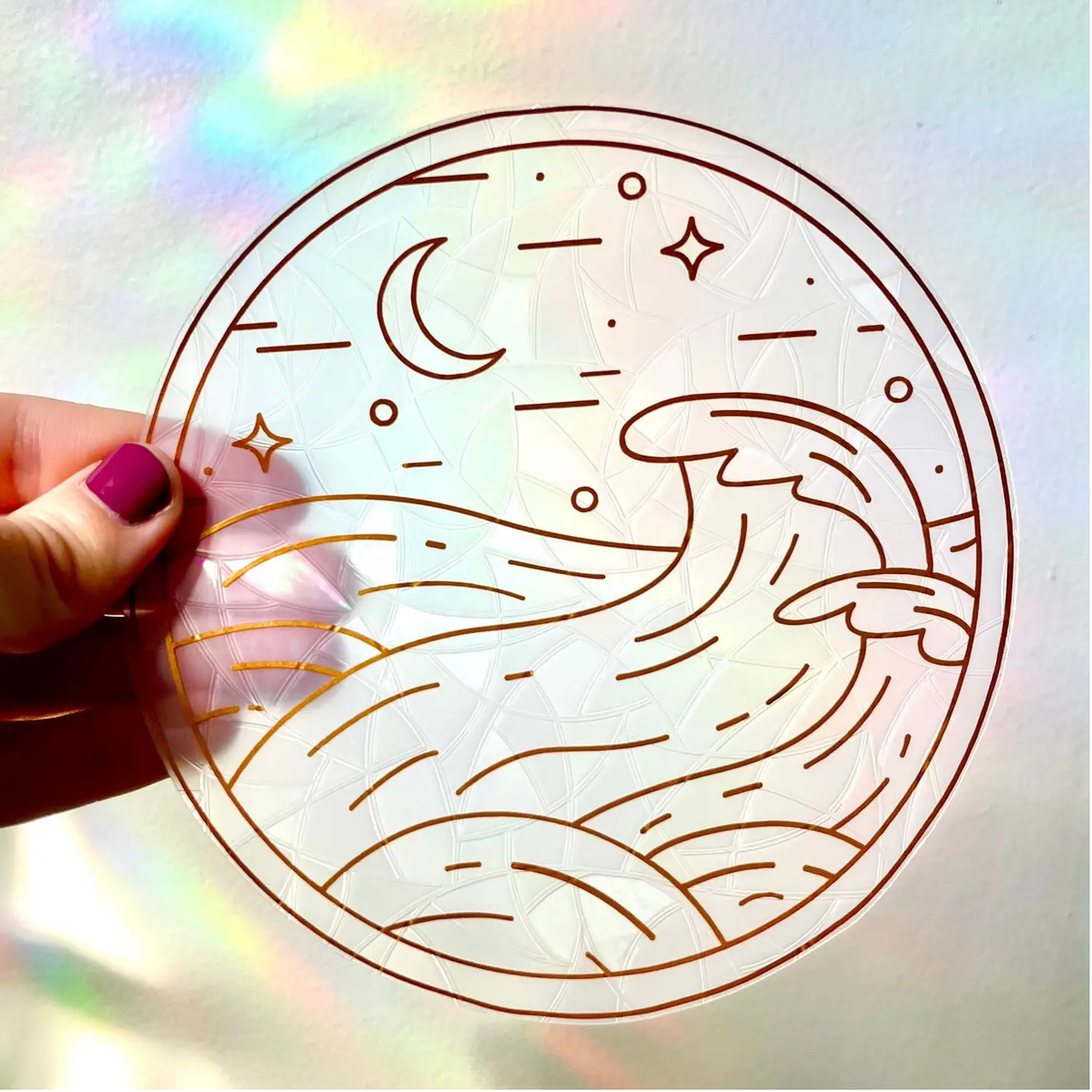 Suncatcher - Window Cling - Ocean Waves – Twisted Goods